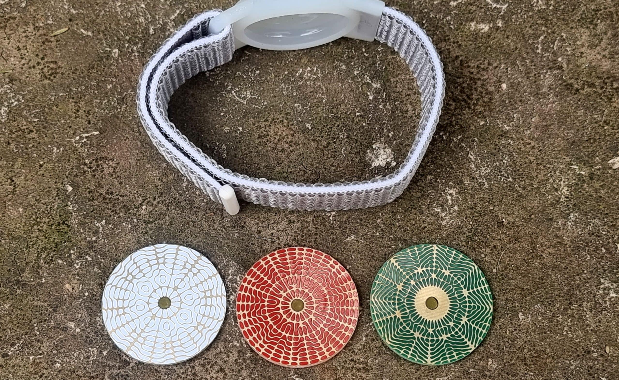 Kit G, 3 discs: cymatic 174 Hz, 285 Hz, 396 Hz for energy bracelet ...