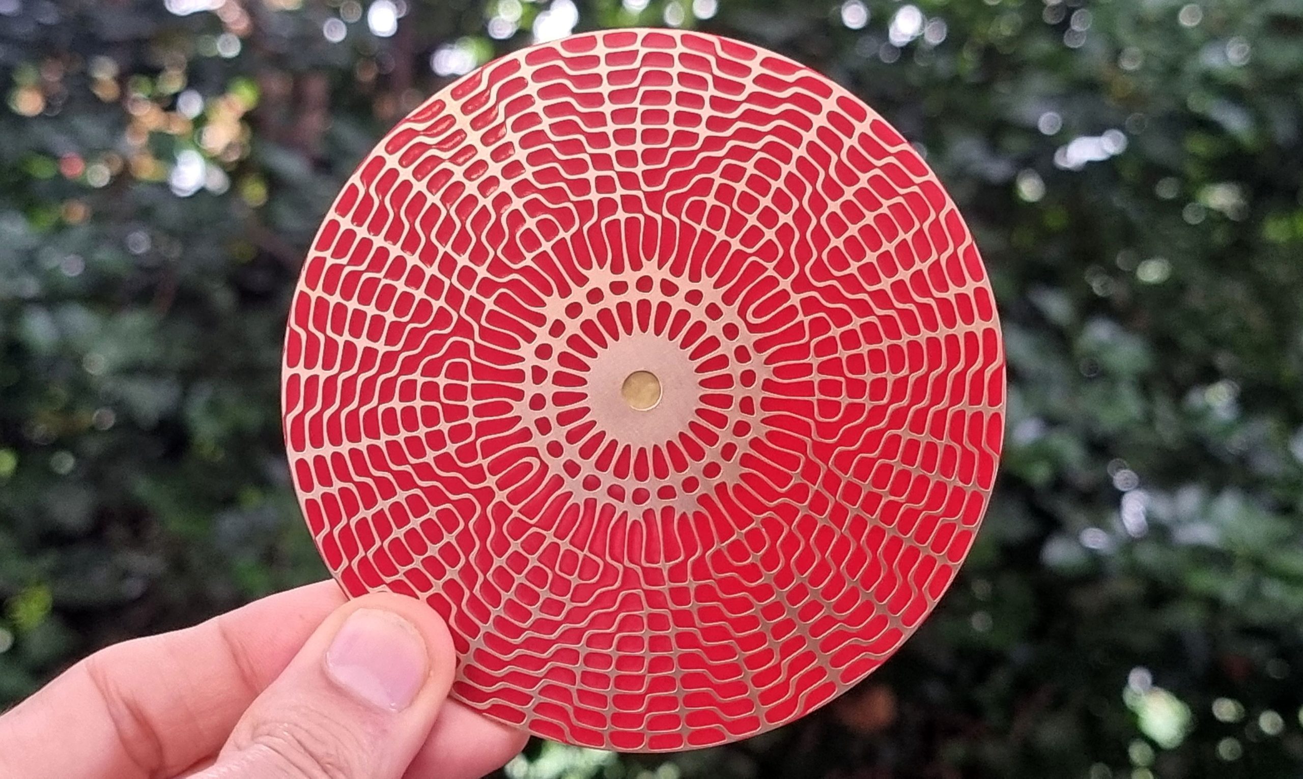 Cymatic Disc 256 Hz - C Root Chakra - Cymatic Discs 432 Hz - Héliquantix